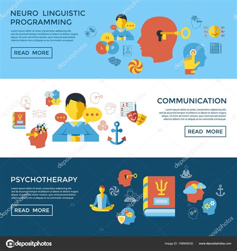 Digital Vector Neuro Linguistic Programming Icon Set Infogprahics Stock Vector By ©frimufilms