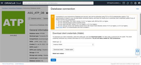 Connecting To An Atp Database In Oracle Cloud Amy Simpson Grange Blog