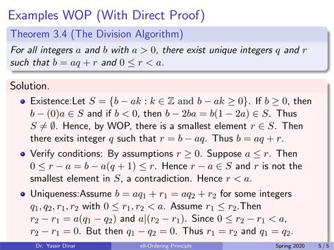 Well Ordering Principle Pdf