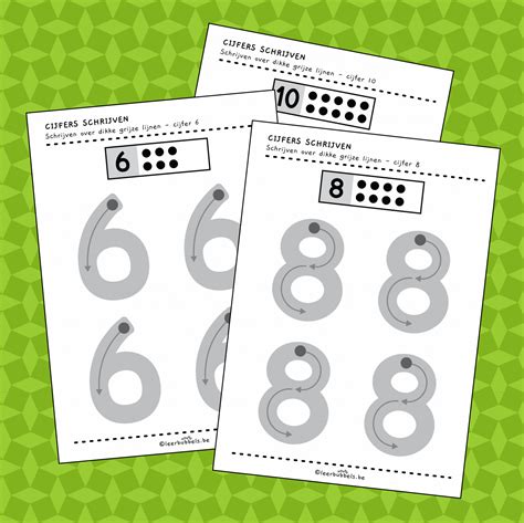 Cijfers Schrijven Leerbubbels