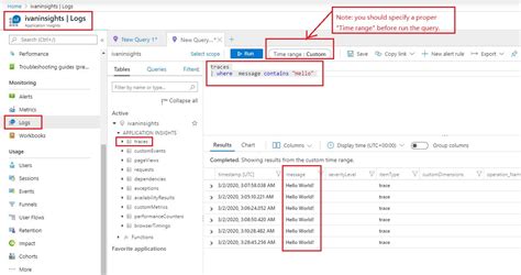 Free Text Search In Azure Function App Application Insights Stack