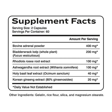 Adrenal Complete Capsules 120c Secure Your Wellness