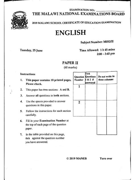 2019 Eng Pp2 Maneb 1 Pdf
