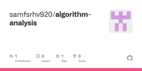 Github Samfsrhv920algorithm Analysis