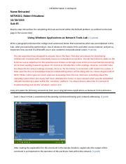Retracted N NETW W ILab Docx NETW Week Lab Report Name Retracted NETW Robert