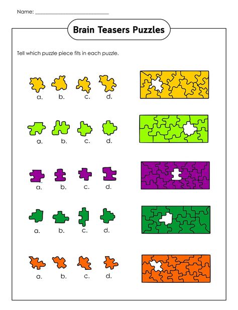 Brain Teasers Free Printable Printable And Enjoyable Learning