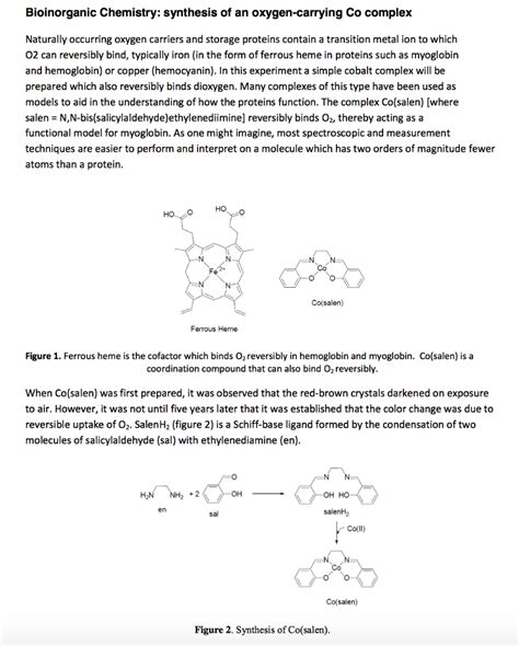 Solved This Is An Inorganic Lab Experiment Need Chegg Com