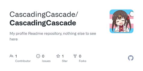 Github Cascadingcascadecascadingcascade My Profile Readme