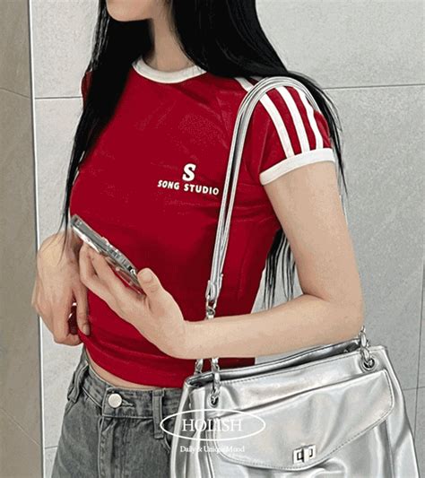 당일출고 삼선라인 반팔티 스포티 크롭숏 반소매 슬림핏 포인트 티셔츠 키작녀 아디다스 얇은 골지 스트라이프 샥배송 대 대학생룩 캠퍼스 1020 케일라 여름 수학여행