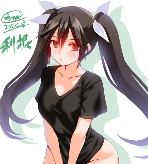 Engo Aquawatery Tone Kancolle Kantai Collection 1girl Alternate Costume Black Hair