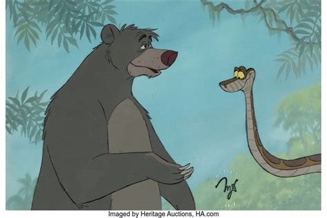 The Jungle Book Baloo And Kaa Production Cels Walt Disney 1967 By Walt