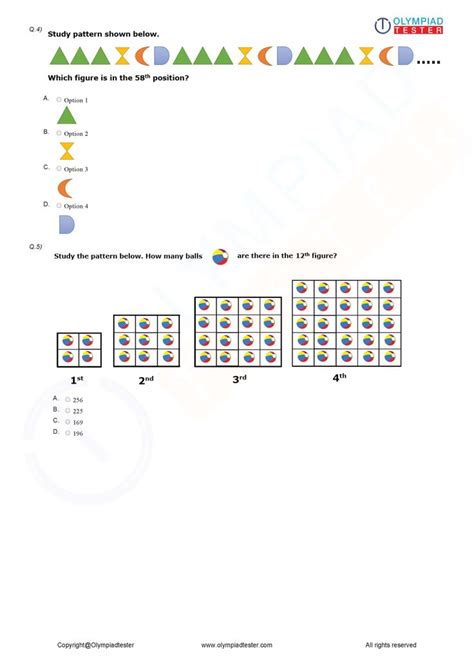 Class 5 Logical Reasoning Worksheet 02 Worksheets For Class 1 Worksheets Olympiad Exam