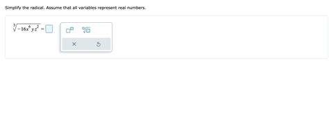 solved simplify the radical assume that all variables