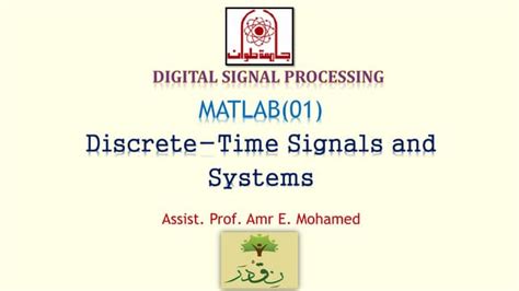 5 Convolution And Correlation Of Discrete Time Signals Pptx