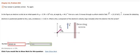 Solved Chapter 22 Problem 054 Your Answer Is Partially