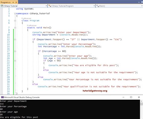 C Nested If Statement