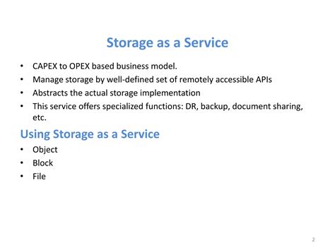 Storage As A Service And Openstack Cinder Ppt