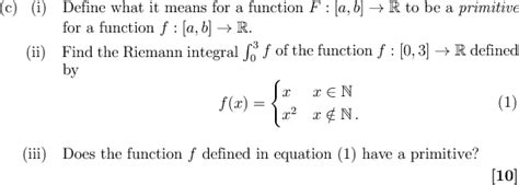 Solved 2 I Define What It Means For A Function F Ab →r