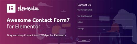 Awesome Contact Form7 For Elementor Wordpress Plugin