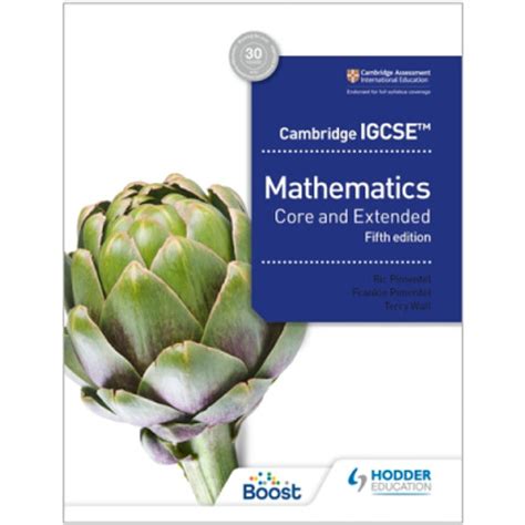 Hodder Cambridge Igcse Core And Extended Mathematics 5th Edition Isbn 9781398373914