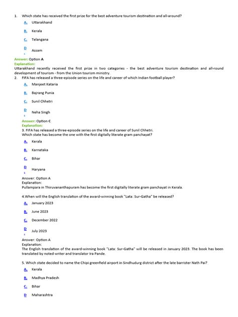 A B C D Answer Explanation Pdf