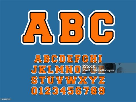 Abc 알파벳 템플릿 문자와 숫자 복고풍 디자인의 집합 벡터 일러스트레이션 알파벳에 대한 스톡 벡터 아트 및 기타 이미지