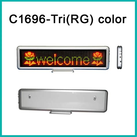 16x96matrix Led Desktop Display Trirgcolor Dot Matrix Signs Indoor