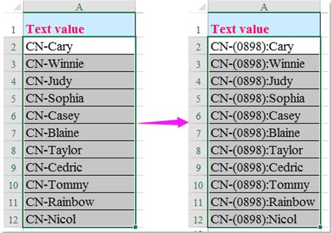 How To Add Text To The Beginning Or End Of All Cells In Excel