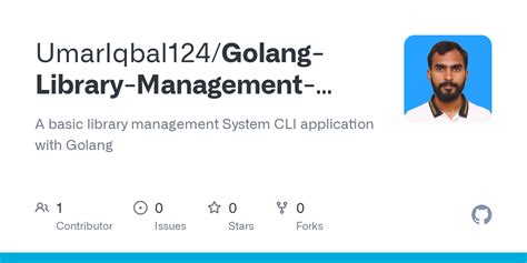 Github Umariqbal Golang Library Management System A Basic Library Management System Cli