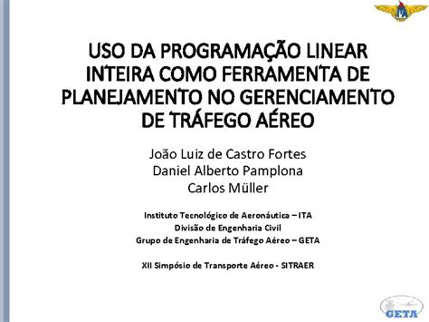 Uso Da Programao Linear Inteira Como Ferramenta De
