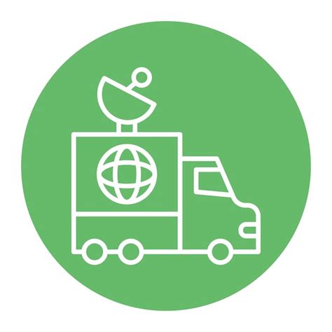 Premium Vector Satellite Truck Vector Icon Can Be Used For Communication And Media Iconset