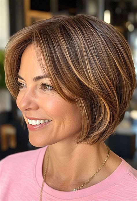 30 Fresh And Youthful Hairstyles Over 50 Chin Length Bob With Soft Layers