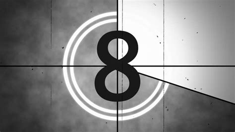 Old Film Reel Countdown Old Movie Countdown Stock Illustrations