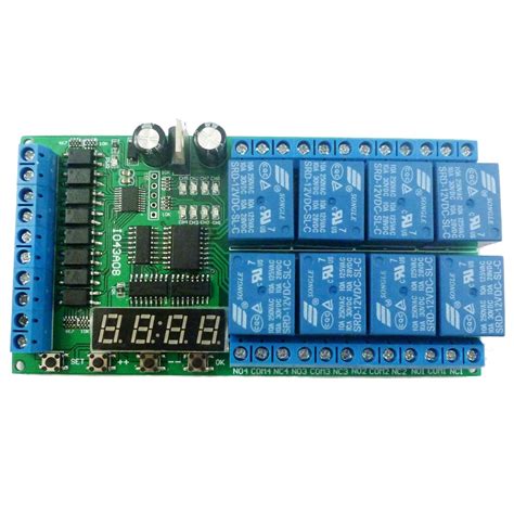 Io43a08 8ch Dc 12v Multifunction Delay Module Cycle Timer Switch For
