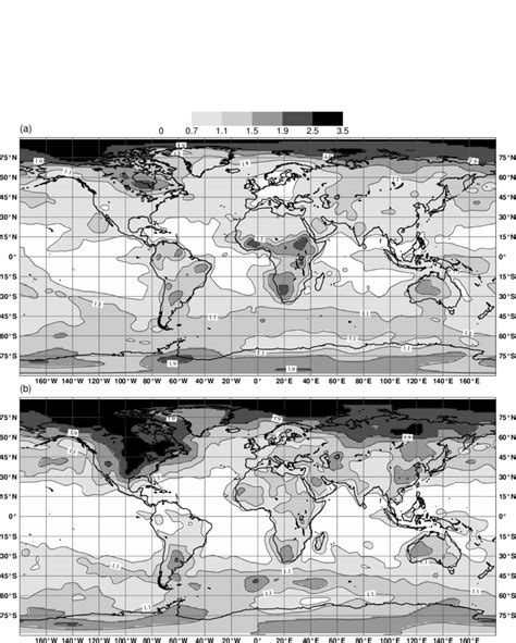 9 Normalized Standard Deviations Of The Temperature Background Error