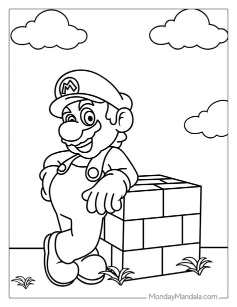 Super Mario Coloring Pages