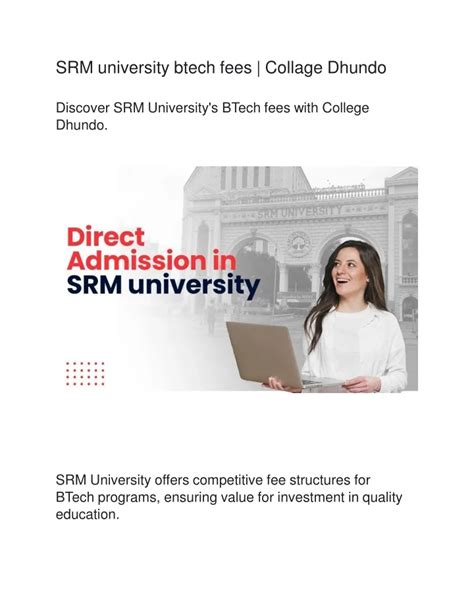 Ppt Srm University Btech Fees Collage Dhundo Powerpoint Presentation Id12995313