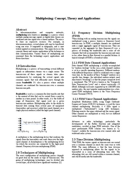 multiplexing theory and concept pdf multiplexing wavelength