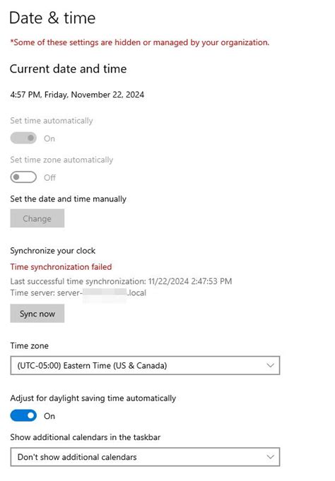 problem with time sync with one domain controller general