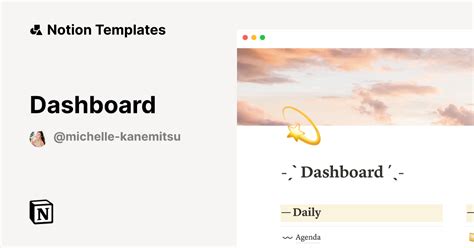 Dashboard Template Notion Marketplace