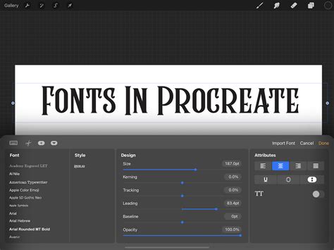 Ultimate Guide To Procreate Fonts