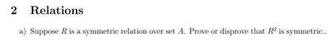 solved 2 relations a suppose r is a symmetric relation over