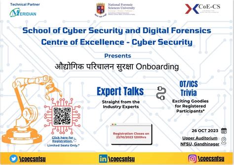 Center Of Excellence Cybersecurity On Linkedin Center Of Excellence In Cybersecurity Nfsu Is