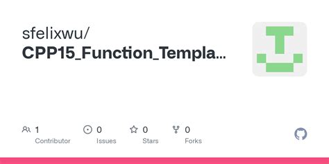 GitHub Sfelixwu CPP Function Template