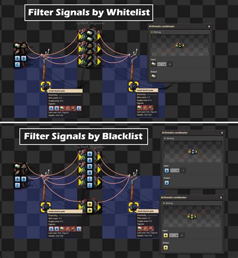 Howto Filter Circuit Signals R Factorio