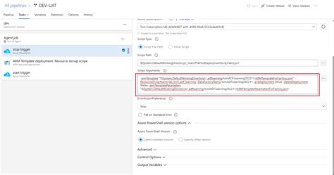 prepostdeploymentscript ver2 ps1 a parameter cannot be found that
