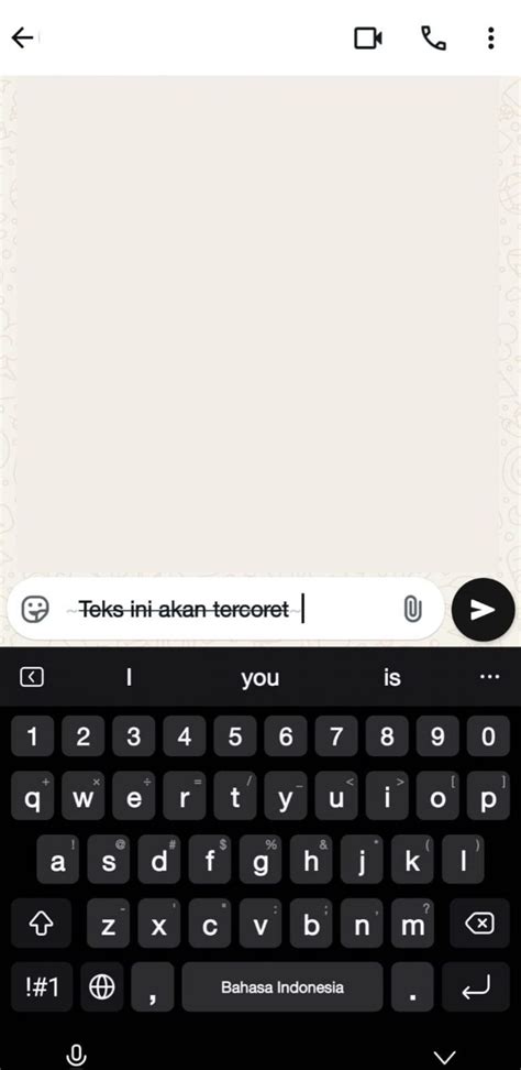 Cara Membuat Tulisan Miring Tebal Dan Tercoret Di Whatsapp
