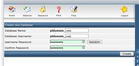 วิธีการสร้าง แก้ไขรหัสผ่าน และลบฐานข้อมูล mysql support jaideawhosting