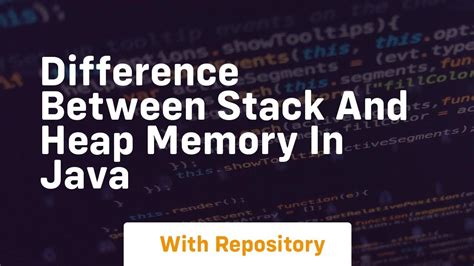 Difference between stack and heap memory in java - YouTube