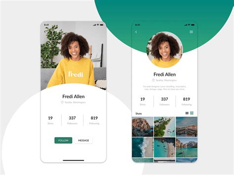 Daily Ui Challenge User Profile Page Behance